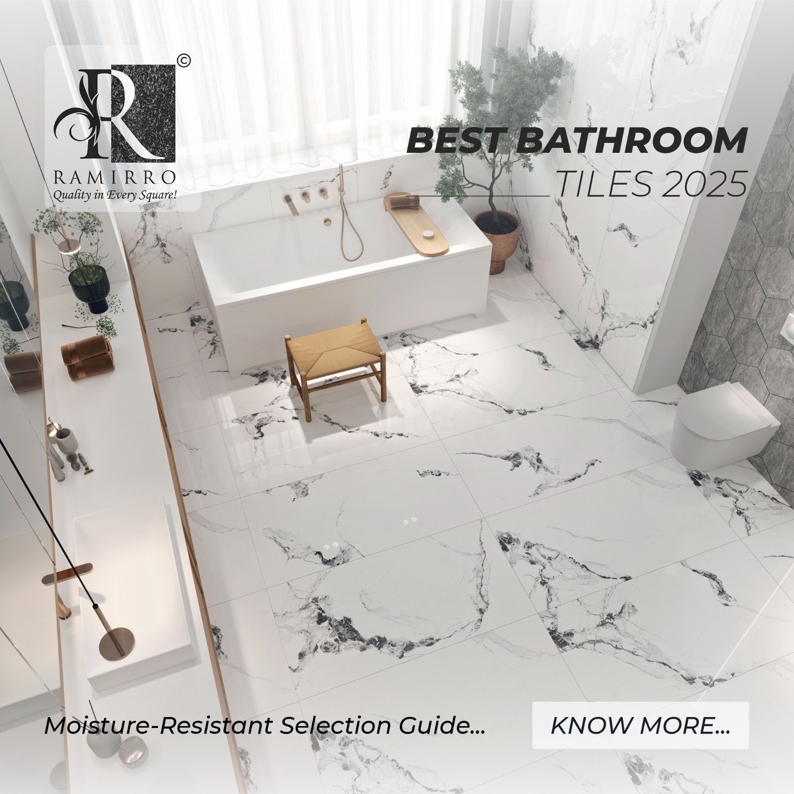 Best Bathroom Tiles Trends 2025 for Your Project: Moisture-Resistant ...